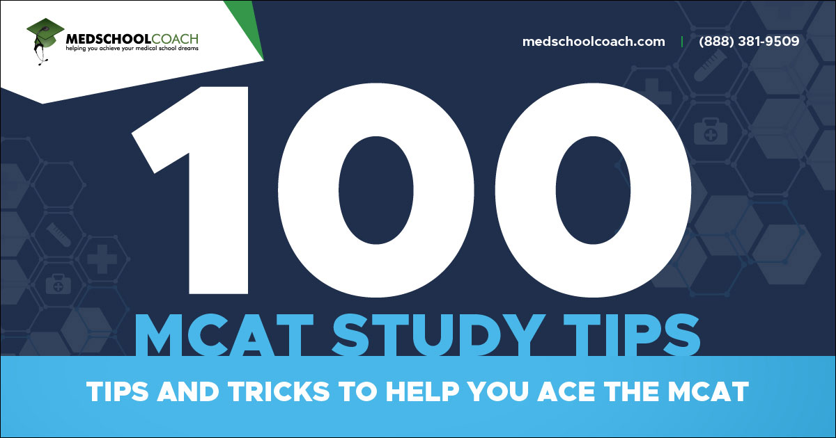 100 MCAT Study Tips